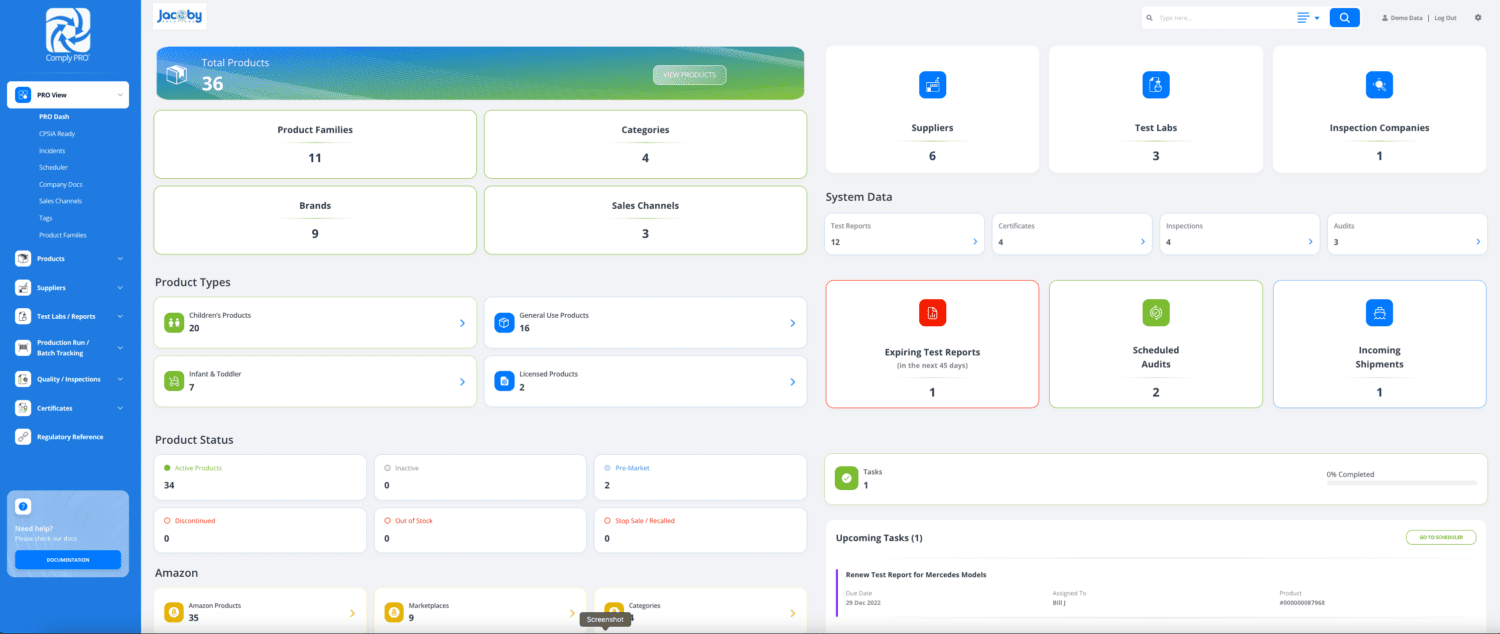 Comply PRO+ Product Safety Compliance Program SAAS
